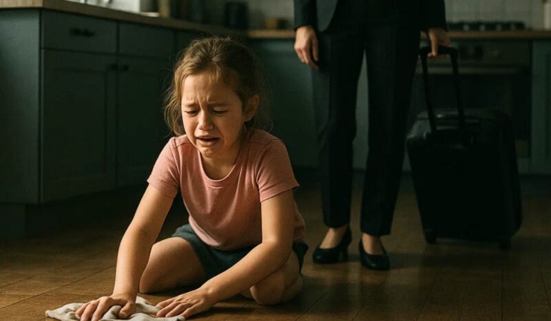 Jag kom tillbaka från min resa en dag tidigare och fann min 8-åriga ...
